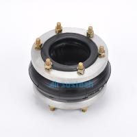 China Single Convoluted Rubber Air Springs Industrial Style 188102h-1 Bags Flange Ring for sale