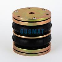 China 4.5X2 GUOMAT Suspension Air Bellow PM/31042 Norgren Rubber Air Spring With Golden Cover for sale