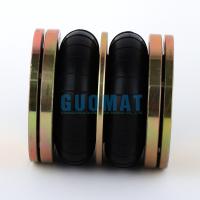 China 4.5X2 GUOMAT Suspension Air Bellow PM/31042 Norgren Rubber Air Spring With Golden Cover for sale