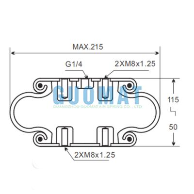 China Guomat 1B6022 Suspension System Parts SP 1 B 07 Phoenix Air Shock Absorption for sale