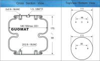 China FD120-17 Ci Contitech Rubber Airride Springs For Industrial Machines Air Shocks for sale