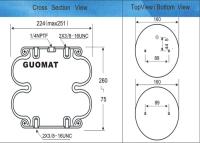 China FD200-19 Contitech W013586910  Double Convoluted Air Bags Contitech Air Spring Industrial Air Spring for sale