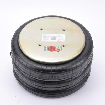 China Industrial Air Spring 4xM10 Screw GUOMAT NO. 3B7383-3/8 Bellow No.3B383 Natural Diameter 351mm for sale