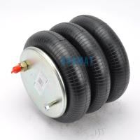 China Goodyear Industrial Triple Convoluted Air Spring 3B12-301 1/4NPT Air Inlet W01-358-8010 for sale