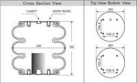 China Industrial Air Spring Firestone W01-358-7808 S13157 For Electronic Equipment for sale