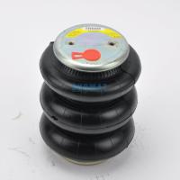 China Triple Convoluted Air Bag Suspension Spring Bellow Gas 1/2NPT Air Inlet For Auto Parts Trailer for sale