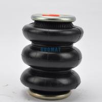 China Triple Convoluted Air Bag Suspension Spring Bellow Gas 1/2NPT Air Inlet For Auto Parts Trailer for sale