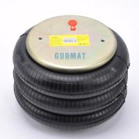 China 1/4NPT Air Inlet Triple Convoluted Air Rubber M10X1.5 Guomat Air Spring 3B5617 for sale
