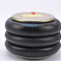 China 1/4NPT Air Inlet Triple Convoluted Air Rubber M10X1.5 Guomat Air Spring 3B5617 for sale