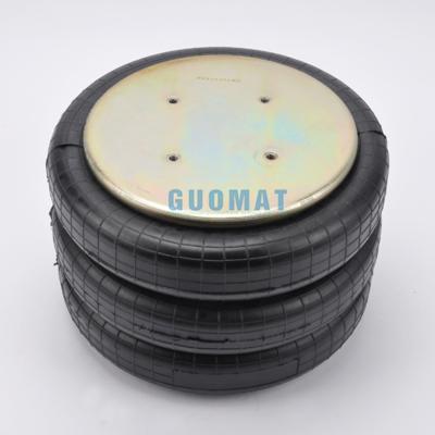 China Rubber Suspension Air Spring 381mm Height Triple Convoluted Air Bellow for sale