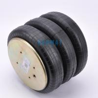 China Rubber Suspension Air Spring 381mm Height Triple Convoluted Air Bellow for sale