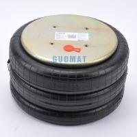 China Rubber Suspension Air Spring 381mm Height Triple Convoluted Air Bellow for sale