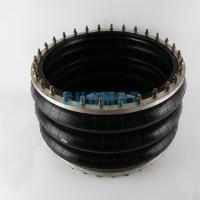 China GUOMAT 3H630376 Industrial Tripled Convoluted Type Air Spring with Flange Ring for sale