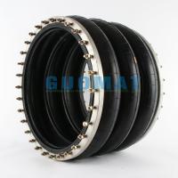 China GUOMAT 3H630376 Industrial Tripled Convoluted Type Air Spring with Flange Ring for sale