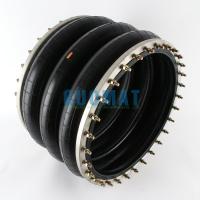 China GUOMAT 3H630376 Industrial Tripled Convoluted Type Air Spring with Flange Ring for sale