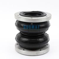 China Guomat Industrial Air Spring 2H160166 Double Convoluted Rubber Bellow with Flange for sale