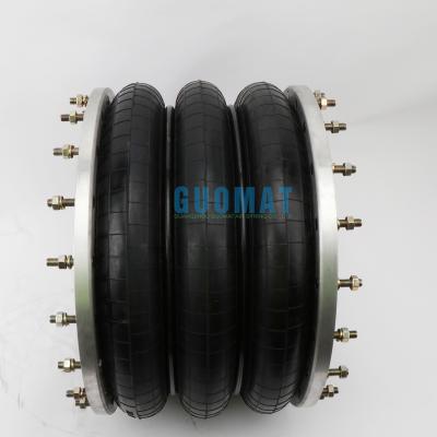 China Heavy-Duty Equipment Air Spring 3H480312 with Flange Ring Triple Convoluted for sale