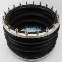 China Heavy-Duty Equipment Air Spring 3H480312 with Flange Ring Triple Convoluted for sale