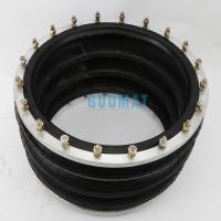 China Heavy-Duty Equipment Air Spring 3H480312 with Flange Ring Triple Convoluted for sale