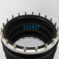 China Heavy-Duty Equipment Air Spring 3H480312 with Flange Ring Triple Convoluted for sale