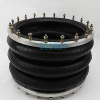 China Heavy-Duty Equipment Air Spring 3H480312 with Flange Ring Triple Convoluted for sale