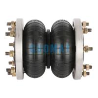 China GUOMAT 2H250180 Double Convoluted Air Spring With Flange Ring Max. Diameter 185MM for sale