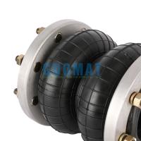 China GUOMAT 2H250180 Double Convoluted Air Spring With Flange Ring Max. Diameter 185MM for sale