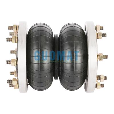 China Flange Connection Double Convoluted Air Spring 2H250180 Natural Rubber Bellow for sale