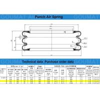 China Triple Natural Rubber Yokohama S-400-3R Air Spring for Hydraulic Punch Press for sale