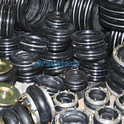 China Air Rubber Punch S-600-3R Yokohama Triple Type Air Spring Actuator With Two Hoops for sale
