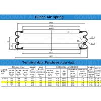 China Air Rubber Punch S-600-3R Yokohama Triple Type Air Spring Actuator With Two Hoops for sale