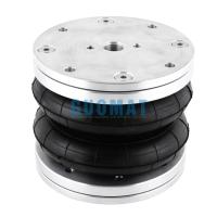 China Convoluted Suspension Air Shock FD76-14 Contitech 6''x2 Dunlop Air Spring With Aluminum Cover for sale