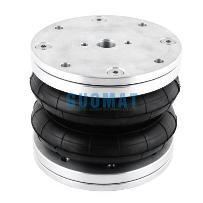 China Convoluted Suspension Air Shock FD76-14 Contitech 6''x2 Dunlop Air Spring With Aluminum Cover for sale