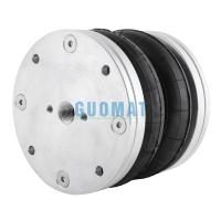 China Convoluted Suspension Air Shock FD76-14 Contitech 6''x2 Dunlop Air Spring With Aluminum Cover for sale