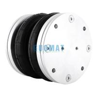 China Convoluted Suspension Air Shock FD76-14 Contitech 6''x2 Dunlop Air Spring With Aluminum Cover for sale