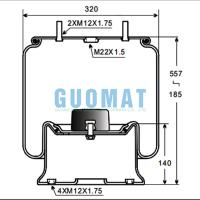 China W01-M58-6338 Firestone Air Bellow 1T19L-7 1R14-730 Goodyear Truck Air Suspension for sale