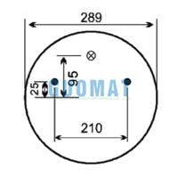 China SAF Truck Air Spring W01-M58-6348 Firestone 4023NP03 Contitech Suspension System Parts for sale