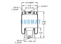 China Replace Firestone W21-760-9000 SK6815P01 Contitech Air Ride Suspension Spring For Truck Cab for sale