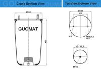 China Contitech 4940 N P02 Airtech 34940 P BPW 30K 05.429.41.56.0 Truck Air Bag Suspension for sale
