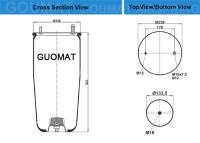 China 4941 N P02 Contitech Air Spring Bag For BPW 30 05.429.41.25.0 -Wabco 951 811 802 0 for sale