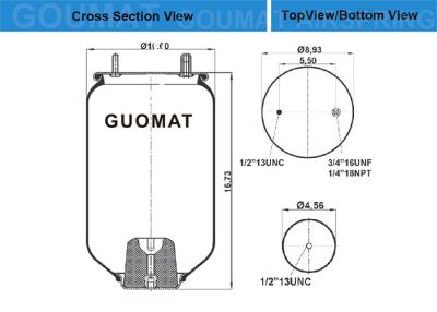 China 20 480 202 / 70 321 079/ 20 573 113​ Truck Goodyear Air Bags 1R12-843 for sale