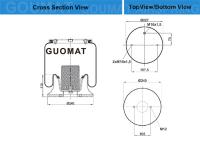China Scania Truck Air Springs Contitech Airbags 6705 N P01 For 1394997 - GRANNING 15619 for sale