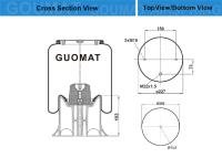 China Schmitz 751 065 -Scania 2198333 Truck Air Suspension Parts W01-M58-8186 / 6136 for sale