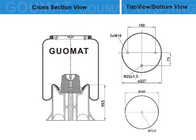 China Schmitz 751 065 -Scania 2198333 Truck Air Suspension Parts W01-M58-8186 / 6136 for sale