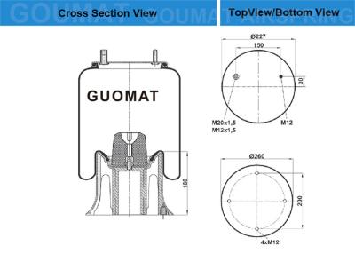 China 11382 Granning Firestone Ride Rite Air Bags For Truck W01-681-9242 15699 for sale
