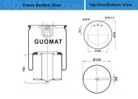 China 20554770 ​VOL-VO Truck Air Suspension Spring Bag Contitech 54770 M For 3173271​ for sale