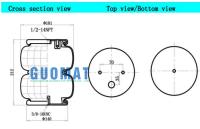 China 2B2600 Air Spring For Light Trucks , RV , SUV and Vans Replace Coil Spring for sale