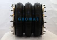 China Triple Convoluted Industrial Air Bag LHF320/350-3 With Stainless Steel Flange Papermaking Equipment Air Springs for sale