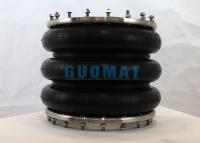 China Triple Convoluted Industrial Air Bag LHF320/350-3 With Stainless Steel Flange Papermaking Equipment Air Springs for sale