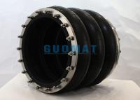 China Triple Convoluted Industrial Air Bag LHF320/350-3 With Stainless Steel Flange Papermaking Equipment Air Springs for sale